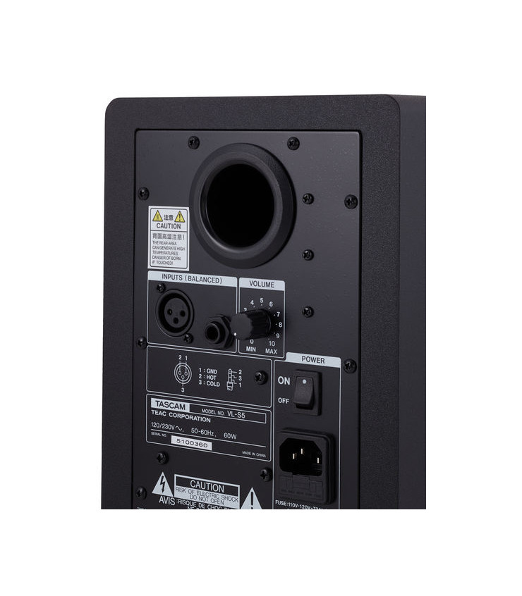 TASCAM VL-S5 TWO-WAY AMPLIFIED STUDIO MONITOR