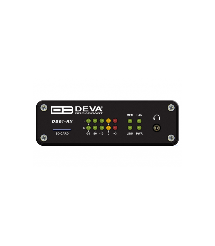 Decodificador de audio IP Deva DB91-RX